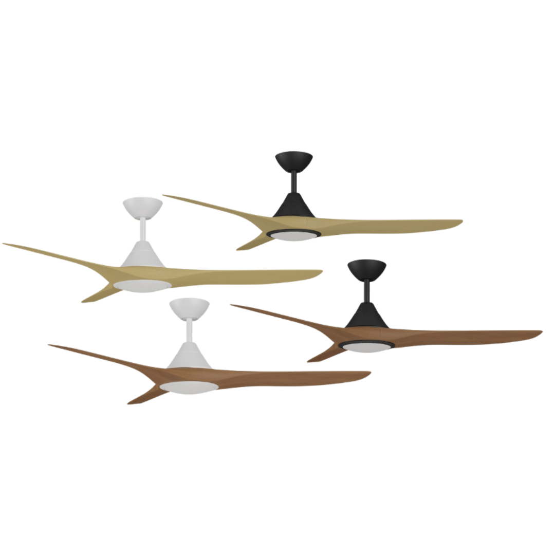 Calibo Cloud Fan Smart DC 48" with Light & Timber Look Blades