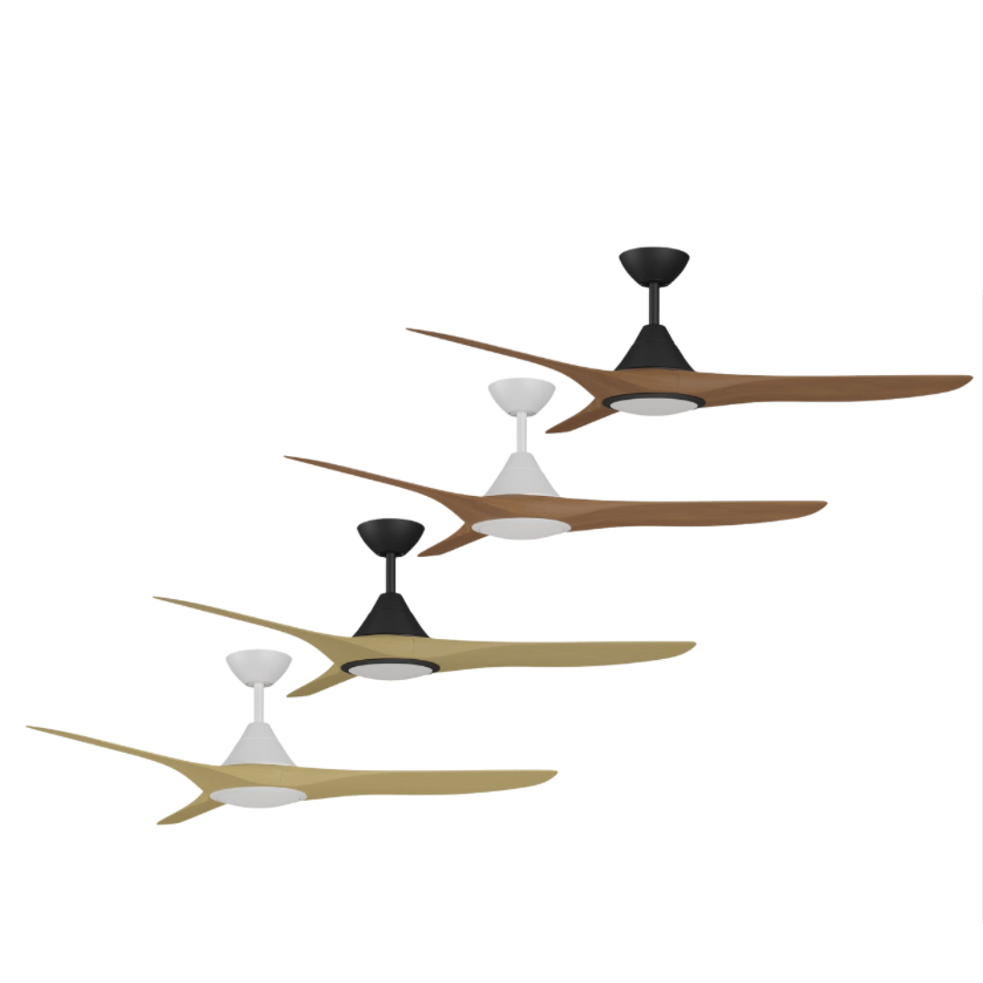Calibo Cloud Fan Smart DC 60" with Light & Timber Look Blades