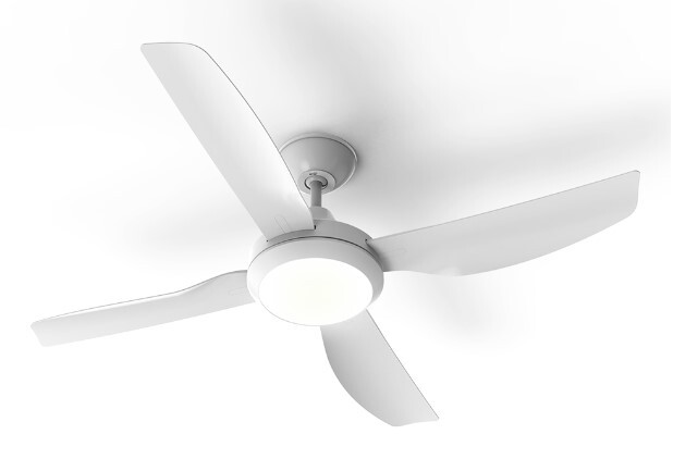 Atom Air Coolum AC LED Ceiling Fan White